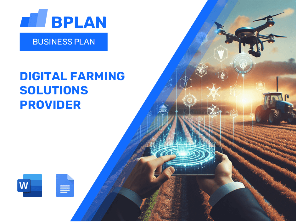 Digital Farming Business Plan Template