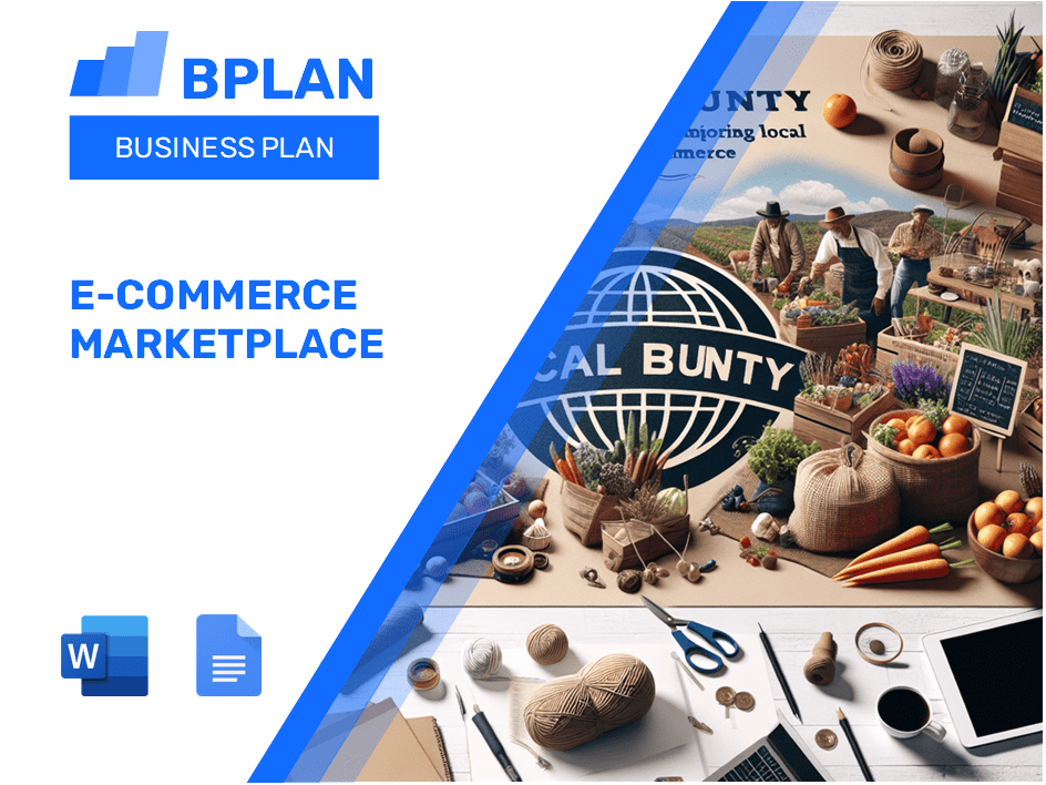 E Commerce Marketplace Business Plan Template - BPlan AI