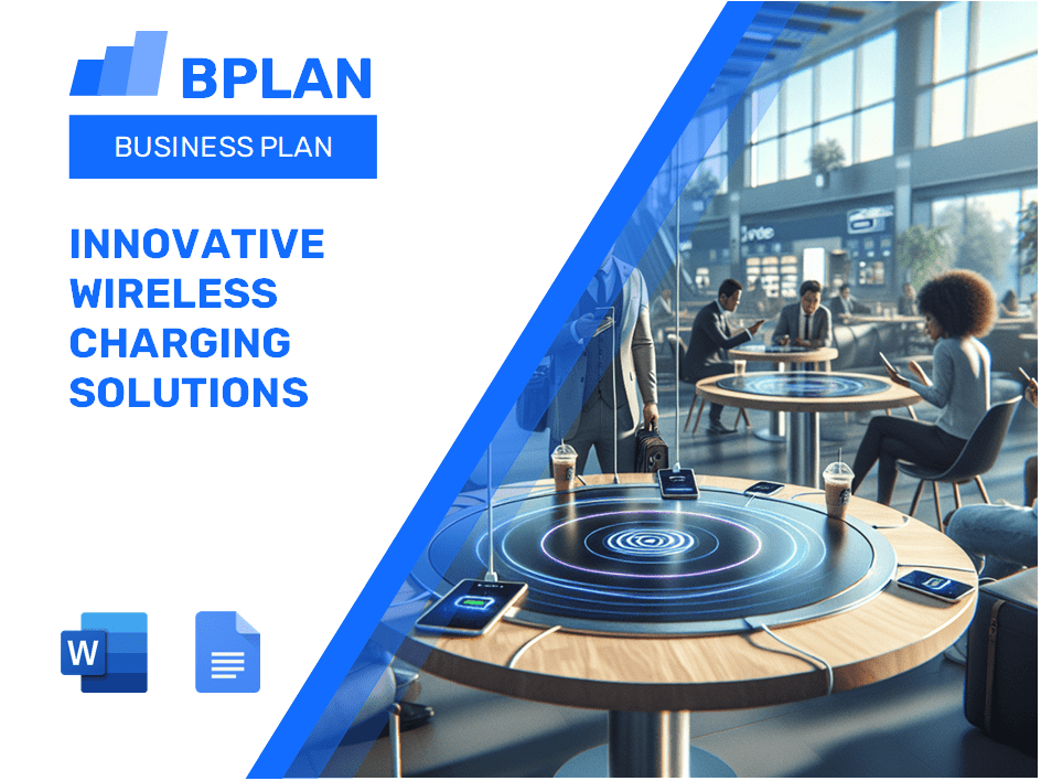 Wireless Charging Business Plan Template - BPlan AI