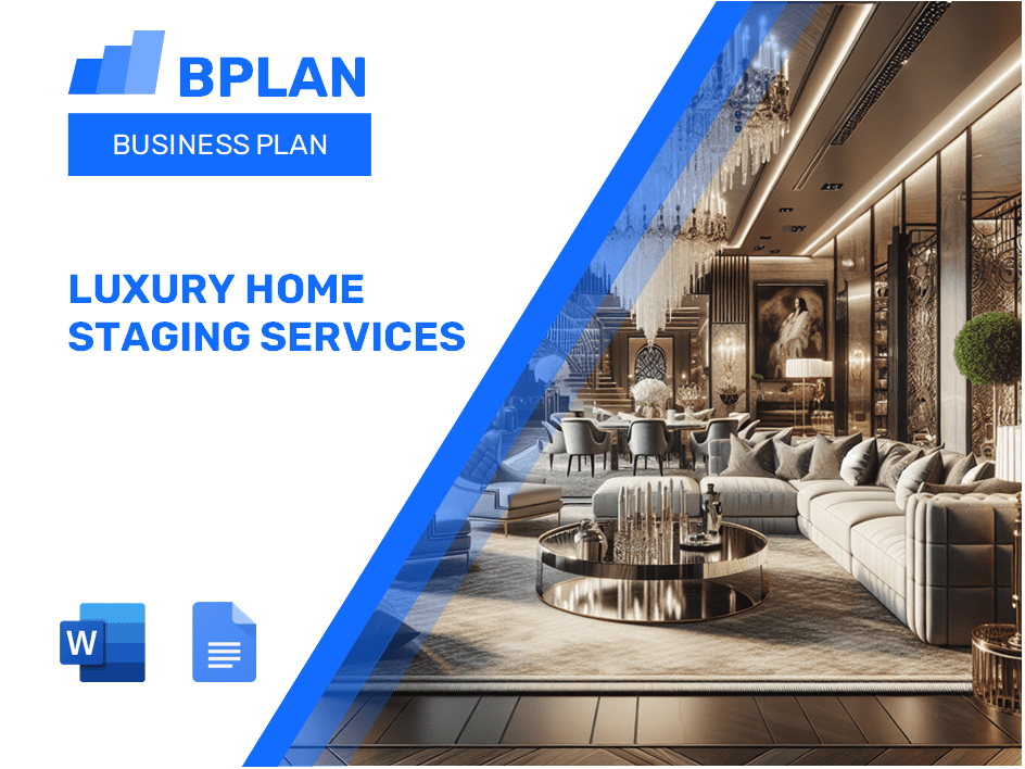 Luxury Home Staging Business Plan Template
