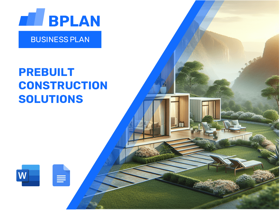 Prebuilt Construction Business Plan Template - BPlan AI