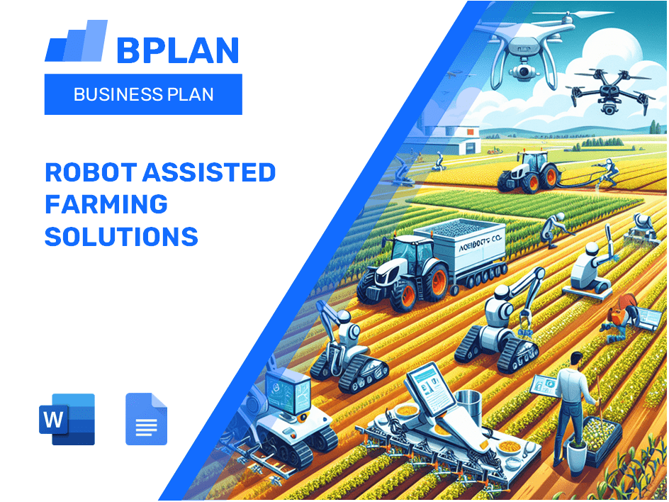 Robot Assisted Farming Business Plan Template - BPlan AI