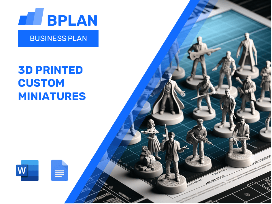 3D Printed Miniatures Business Plan Template - BPlan AI