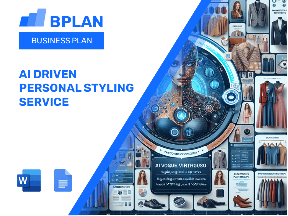AI-Driven Personal Styling Service Business Plan Template - BPlan AI
