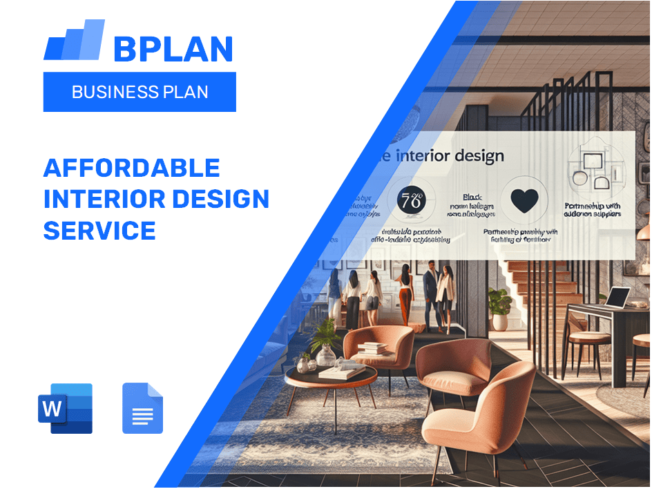 Interior Design Business Plan Template - BPlan AI