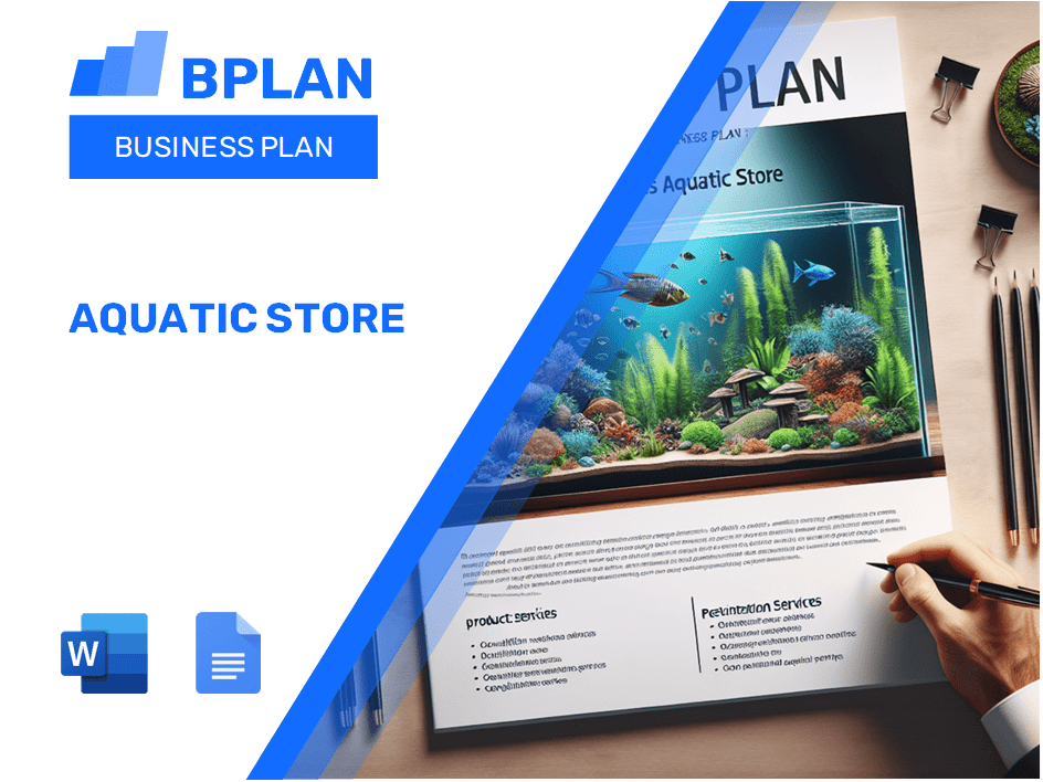 Aquatic Store Business Plan Template - BPlan AI