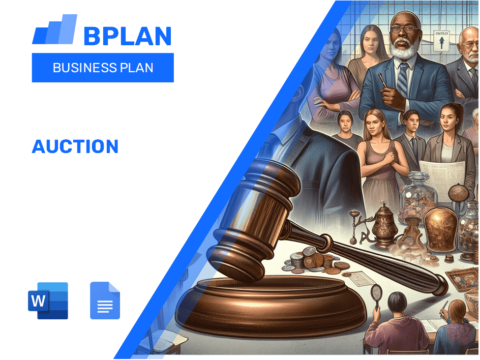 Auction Business Plan Template
