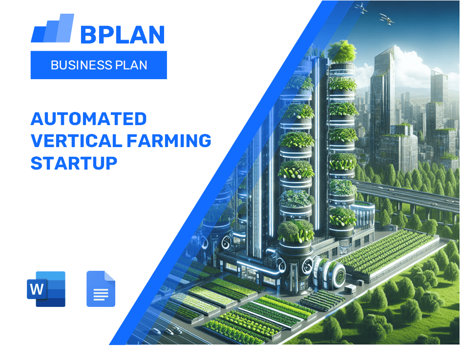 Vertical Farming Business Plan Template