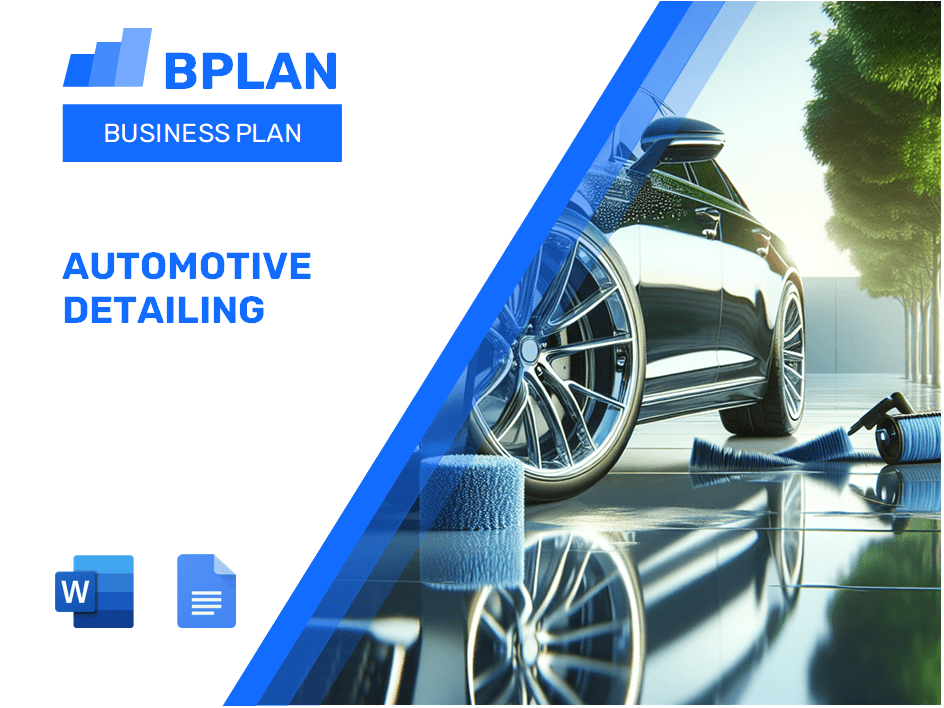 Automotive Detailing Business Plan Template - BPlan AI