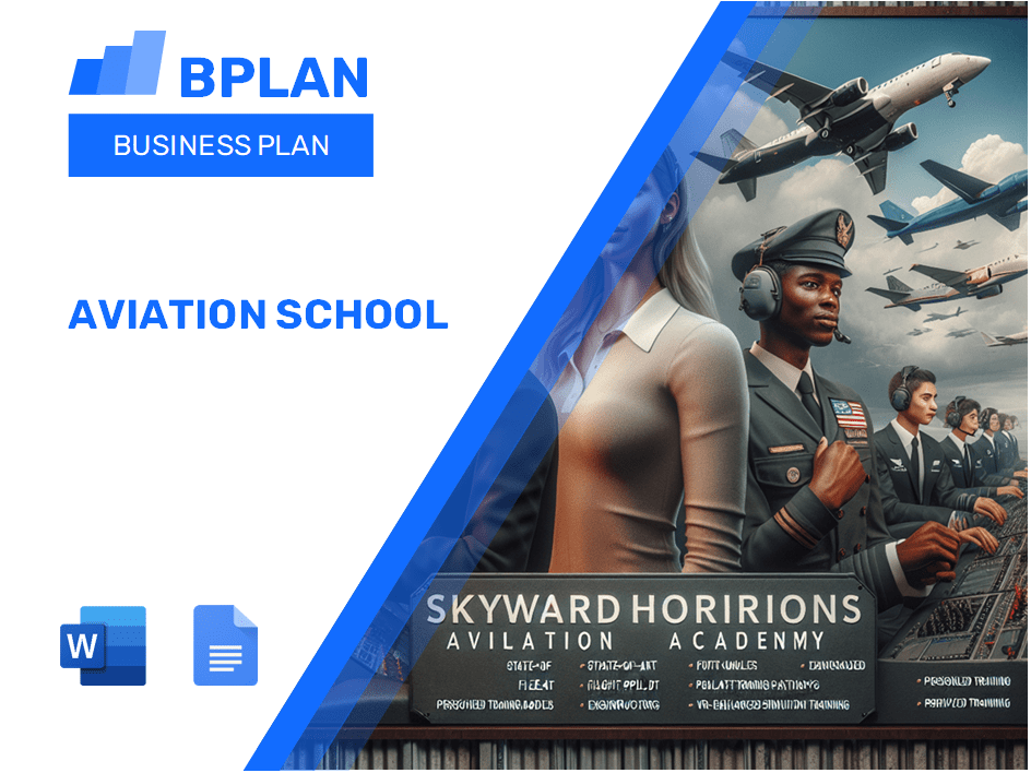 Aviation School Business Plan Template & Example