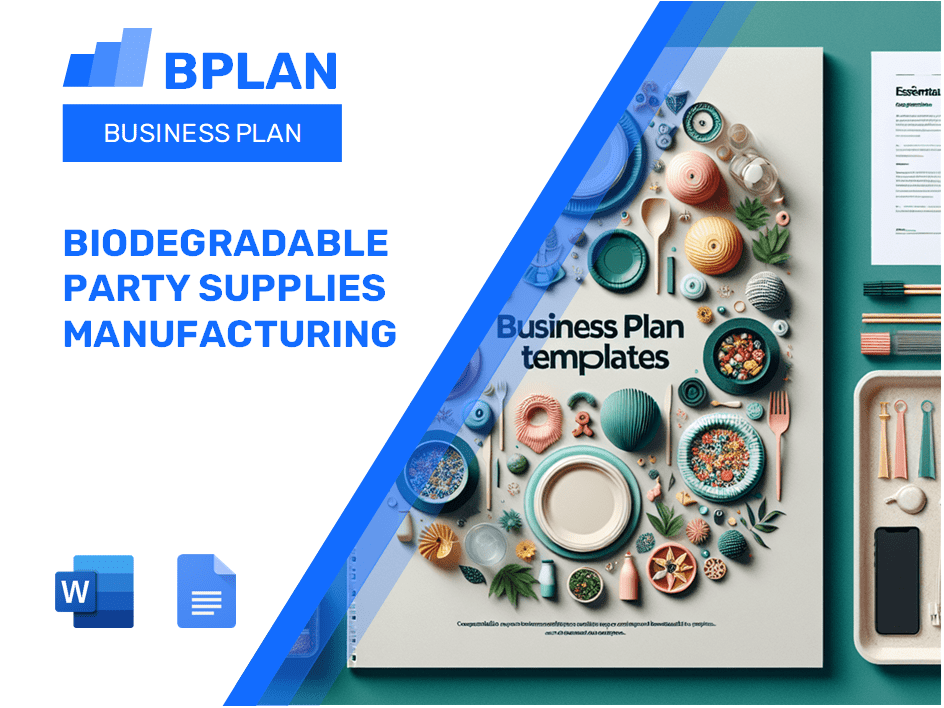 Biodegradable Party Supplies Business Plan Template - BPlan AI