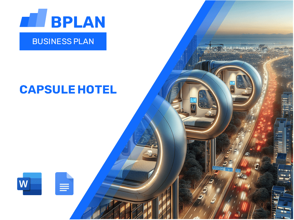 Capsule Hotel Business Plan Template - BPlan AI