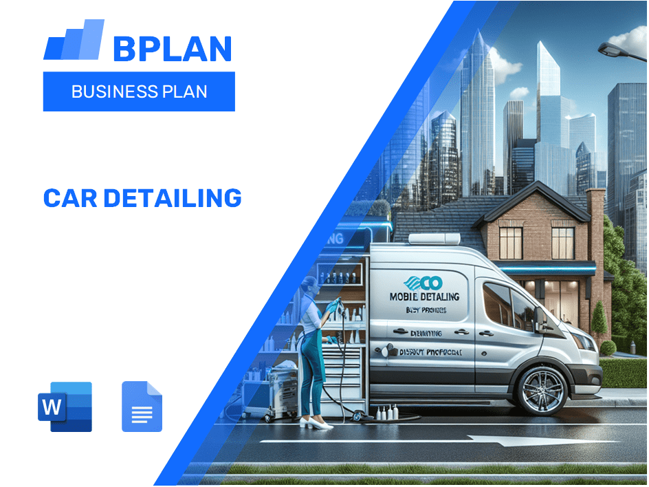 Car Detailing Business Plan Template