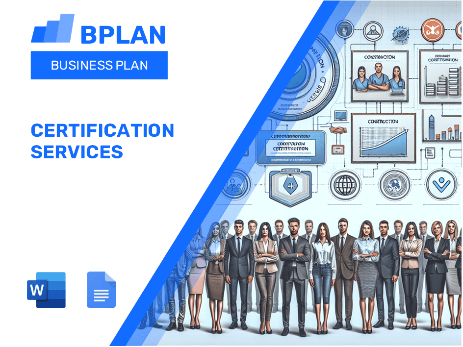 Certification Services Business Plan Template - BPlan AI