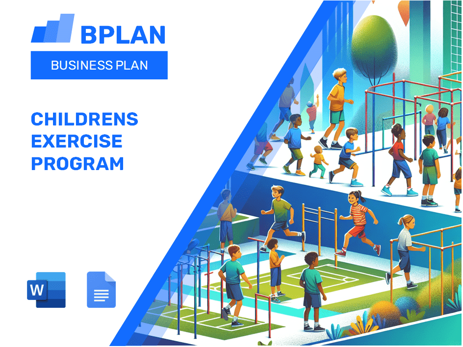 Children's Exercise Program Business Plan Template (2024) - BPlan AI