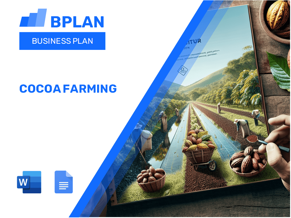 Cocoa Farming Business Plan Template - BPlan AI
