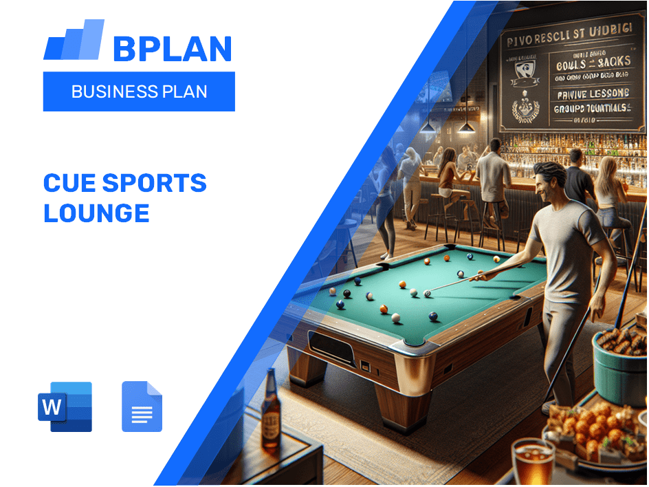 Cue Sports Lounge Business Plan - BPlan AI