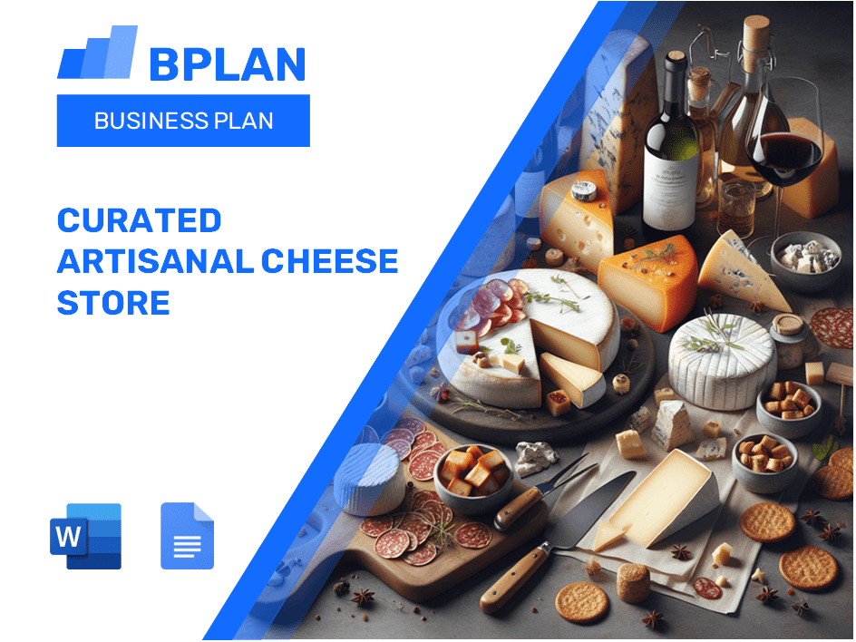 Artisanal Cheese Business Plan Template