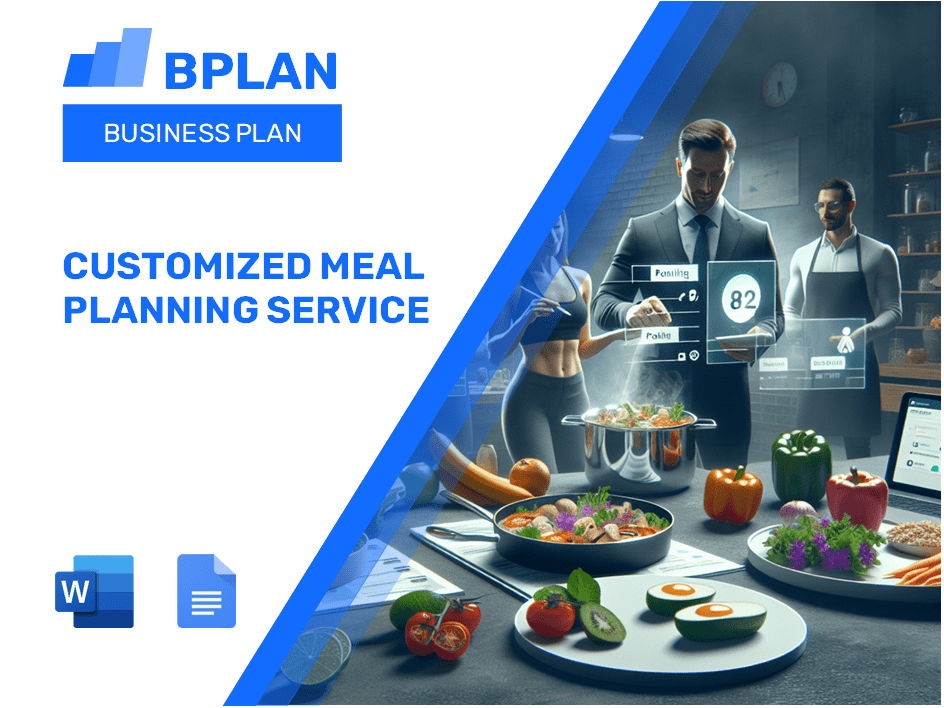 Meal Planning Service Business Plan Template