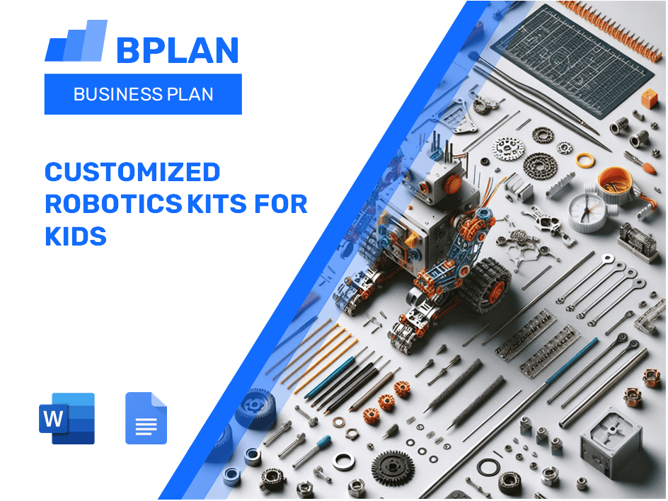 Robotics Kits For Kids Business Plan - BPlan AI