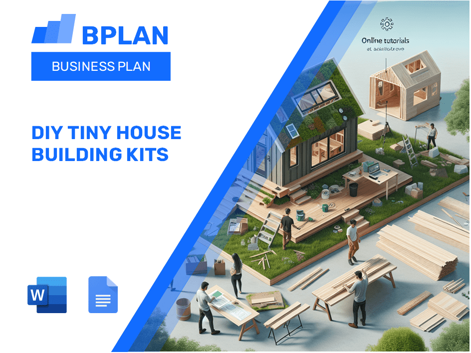 DIY Tiny House Building Kit Business Plan Template
