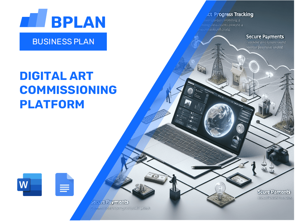 Digital Art Commissioning Platform Business Plan Template - BPlan AI