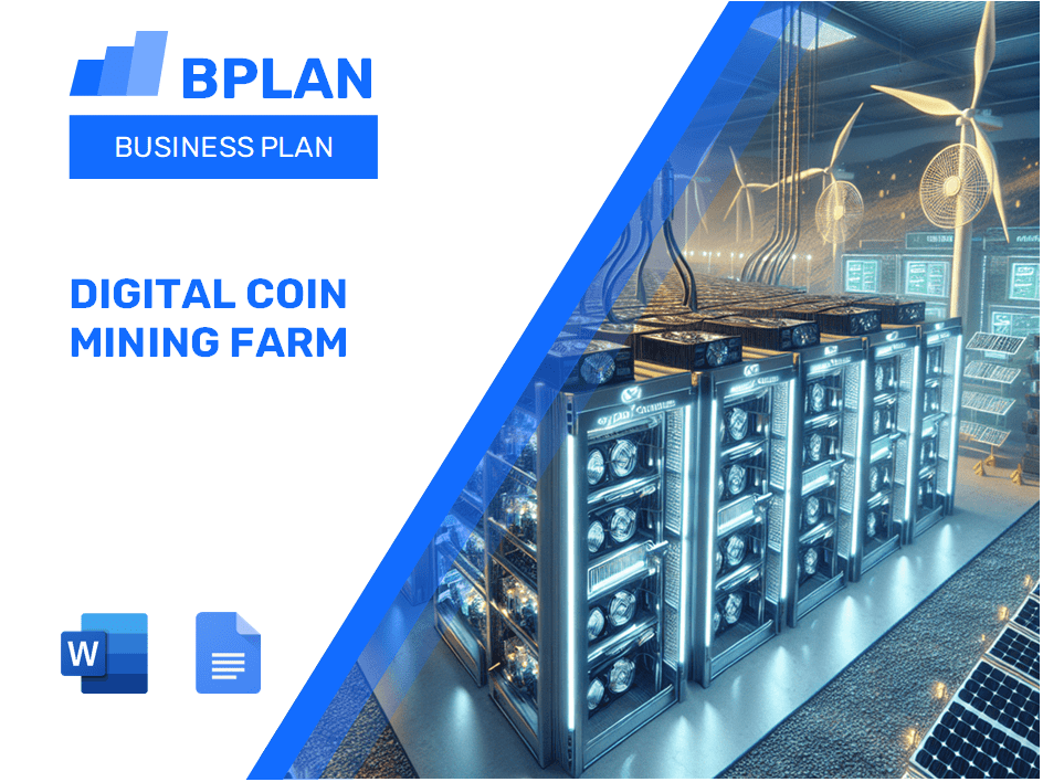 Digital Coin Mining Farm Business Plan