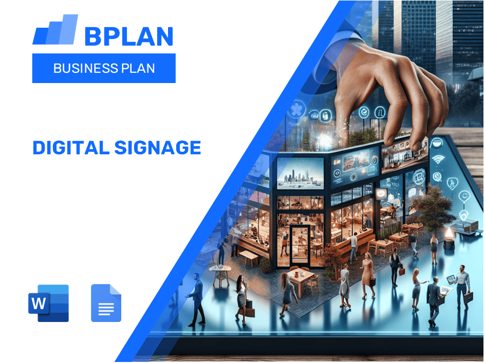 Digital Signage Business Plan Template