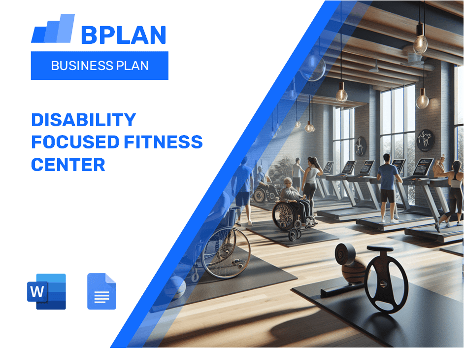 Disability Fitness Business Plan Template