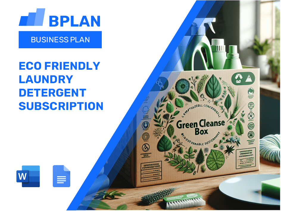 Eco-Friendly Laundry Detergent Subscription Business Plan - BPlan AI