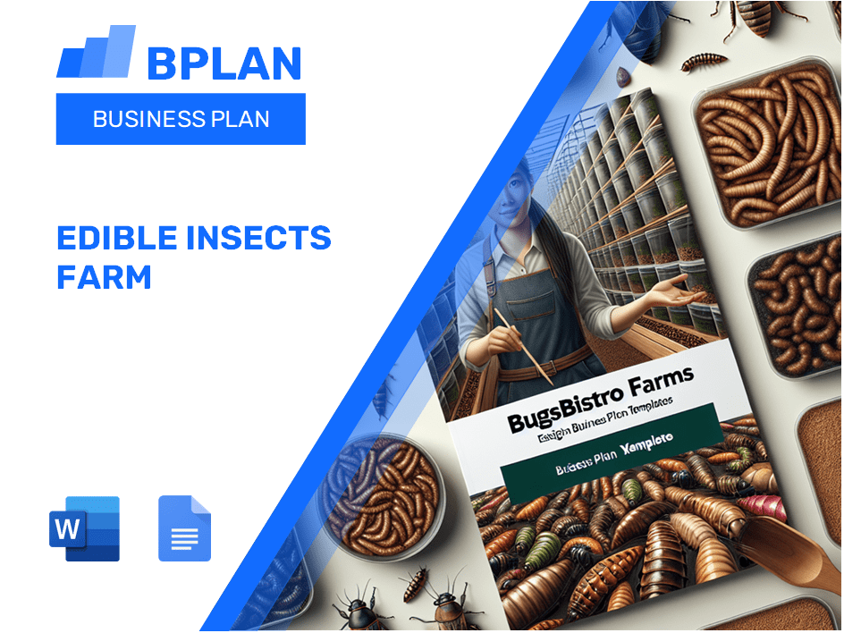 Edible Insects Farm Business Plan Template - BPlan AI