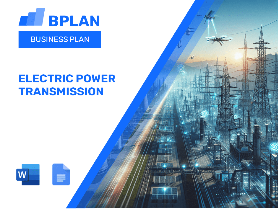 Electric Power Transmission Business Plan Template