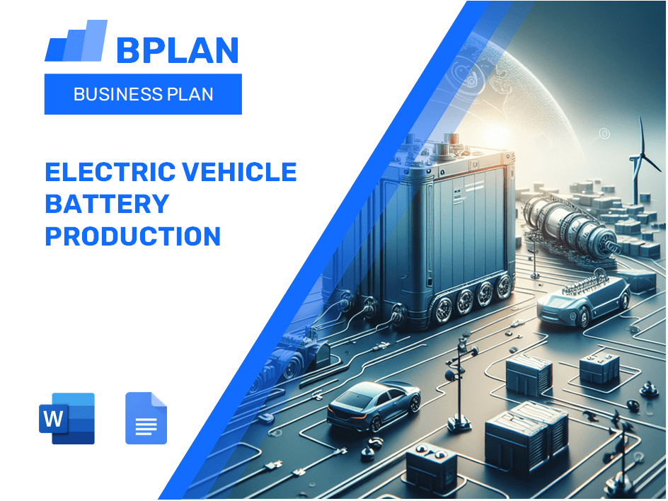 Electric Vehicle Battery Business Plan Template - BPlan AI