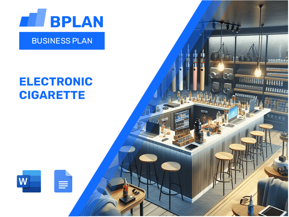 Electronic Cigarette Business Plan Template - BPlan AI