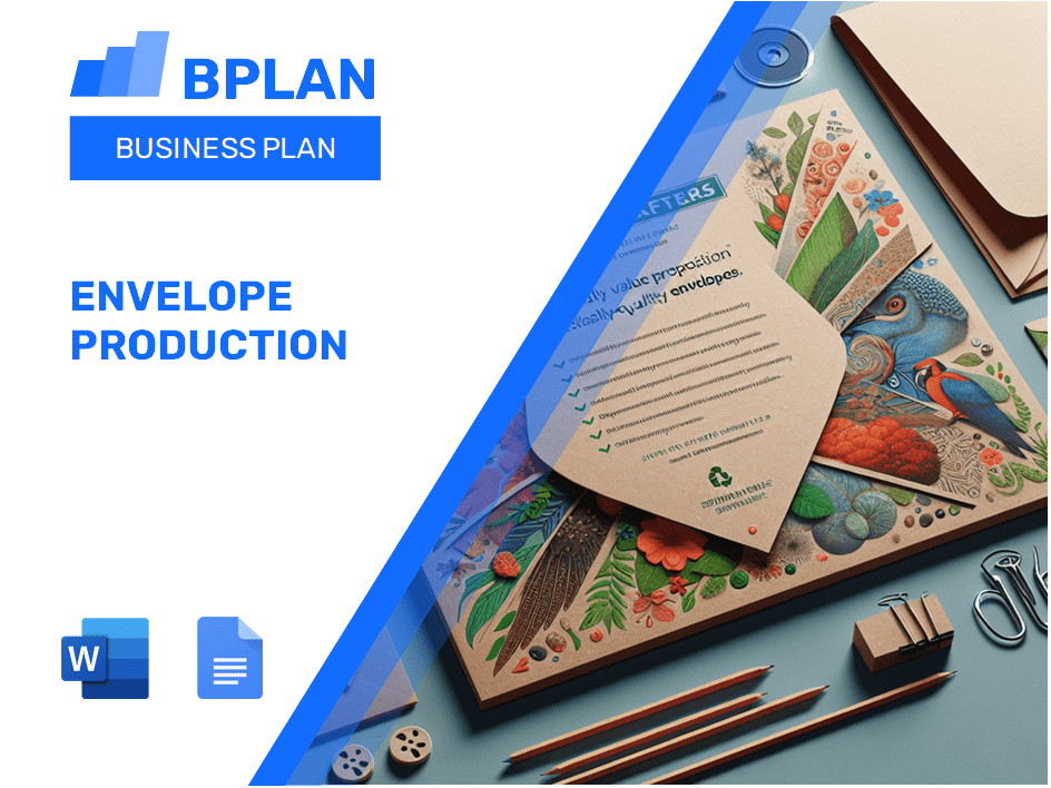 Envelope Manufacturing Business Plan Template