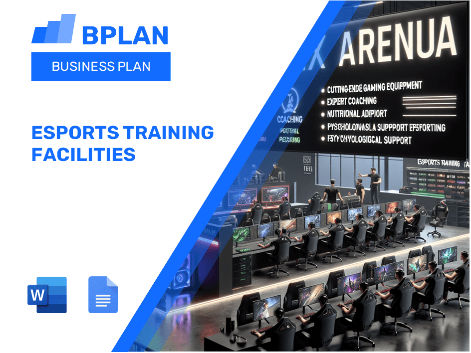 Esports Training Facilities Business Plan Template