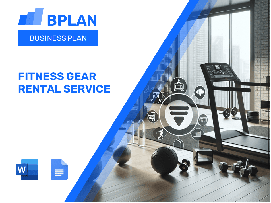 Fitness Rental Business Plan Template