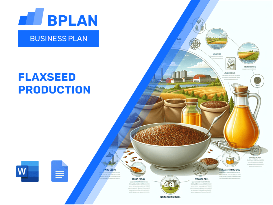 Flaxseed Production Business Plan Template