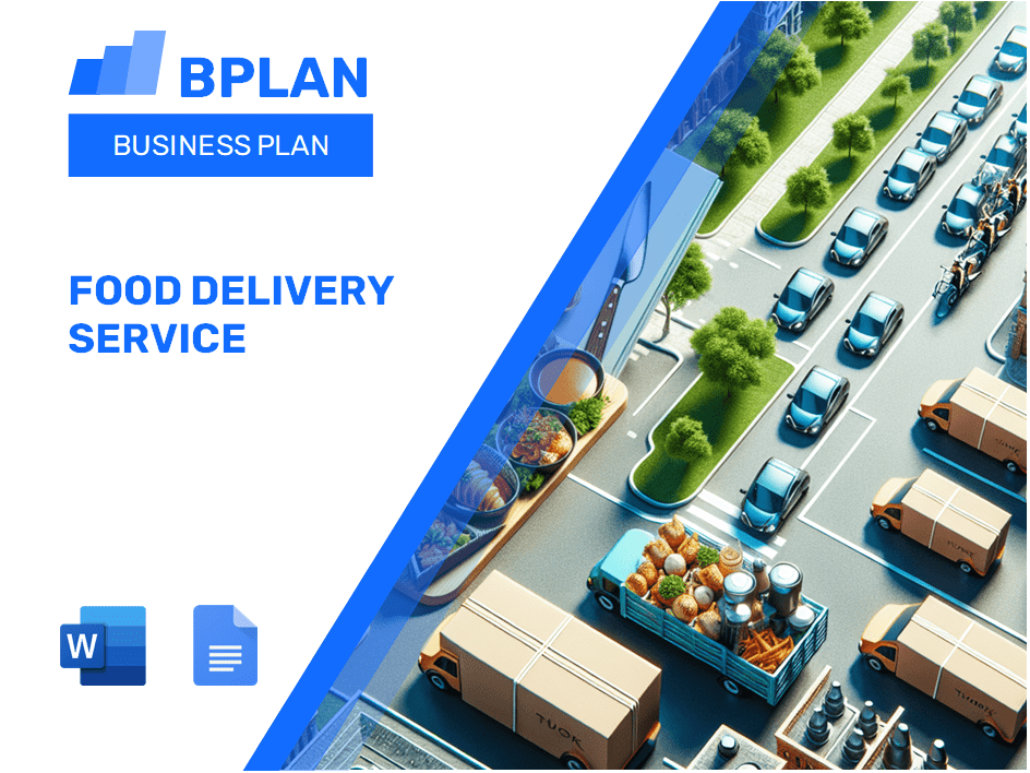 Food Delivery Service Business Plan Template