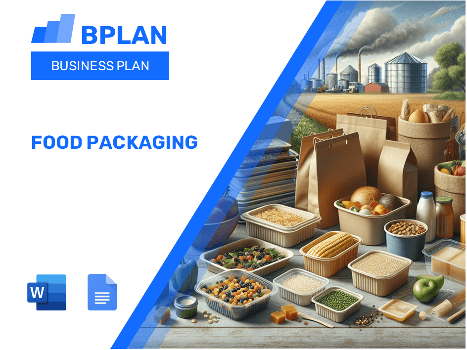 Food Packaging Business Plan Template