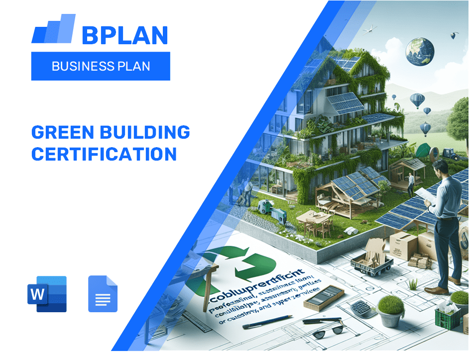 Green Building Certification Business Plan Template
