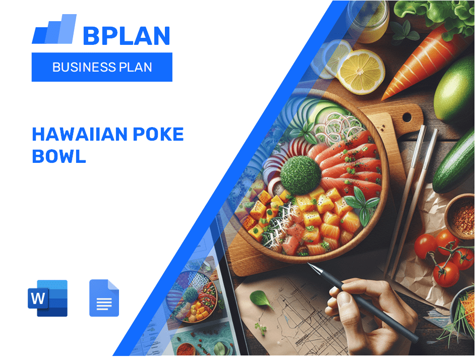 Hawaiian Poke Bowl Business Plan Template - BPlan AI