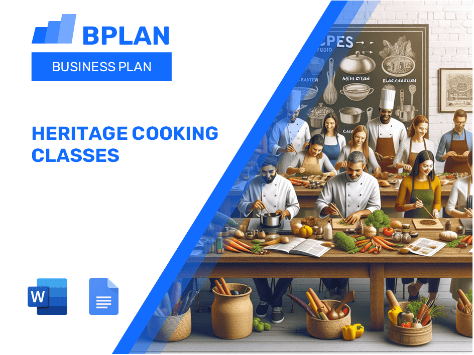 Heritage Cooking Classes Business Plan Template - BPlan AI