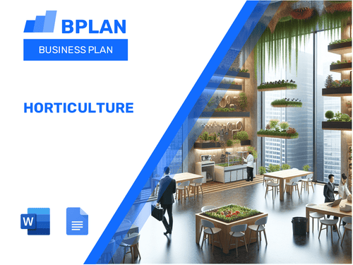Horticulture Business Plan Template