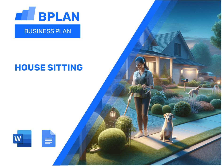 House Sitting Business Plan Template