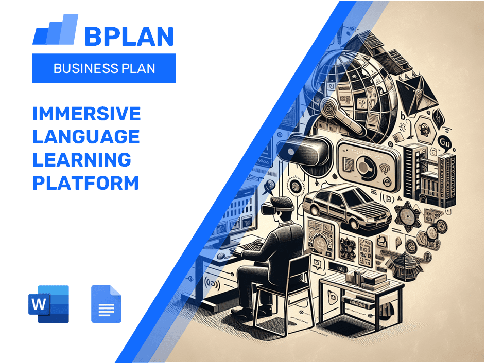 Immersive Language Learning Business Plan Template - BPlan AI