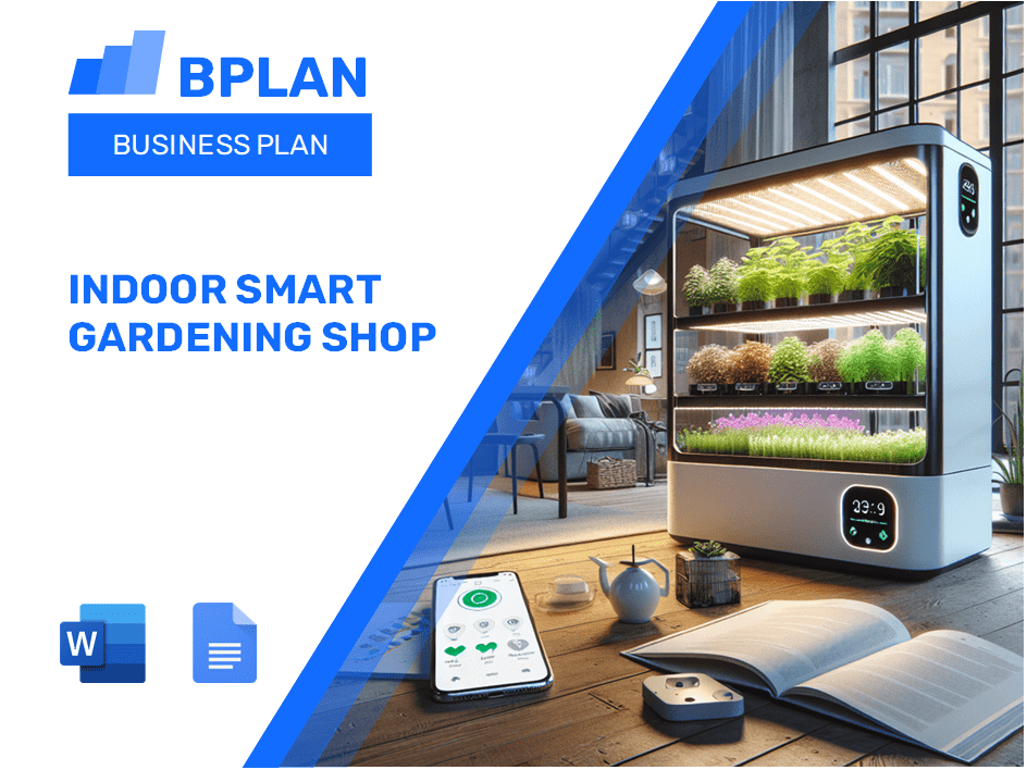 Indoor Smart Gardening Shop Business Plan Template