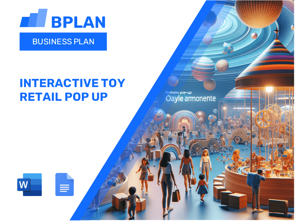 Interactive Toy Retail Pop Up Business Plan Template