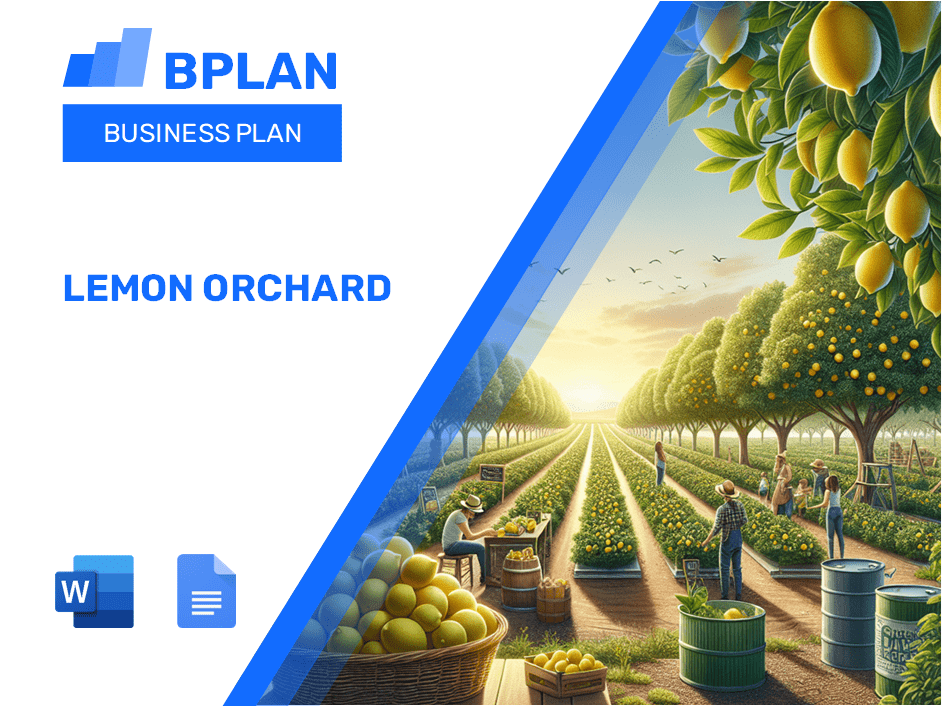 Lemon Orchard Business Plan Template