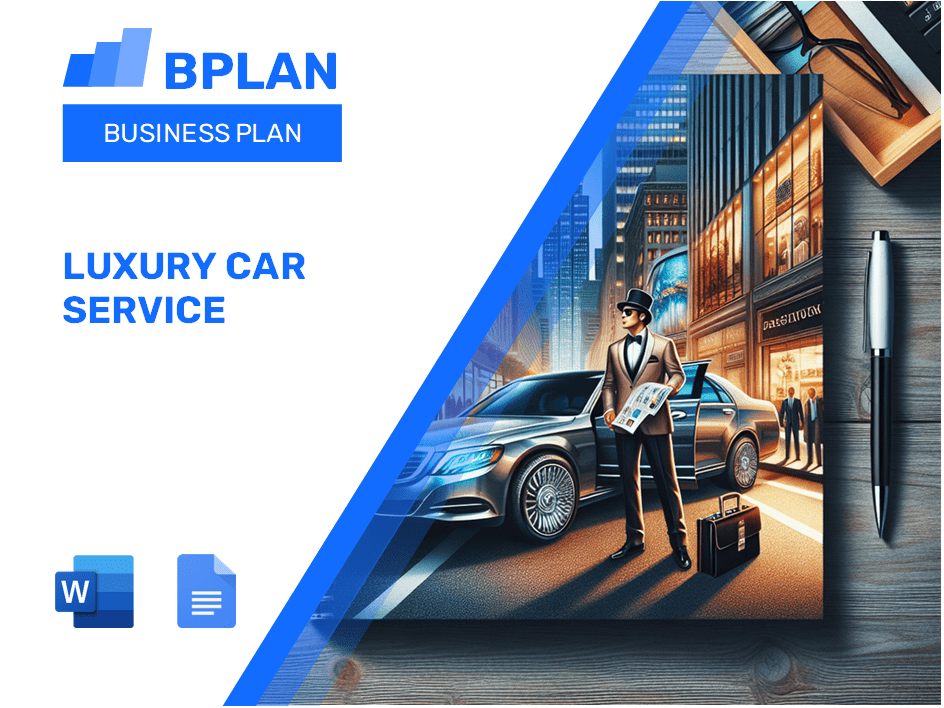 Luxury Car Service Business Plan Template